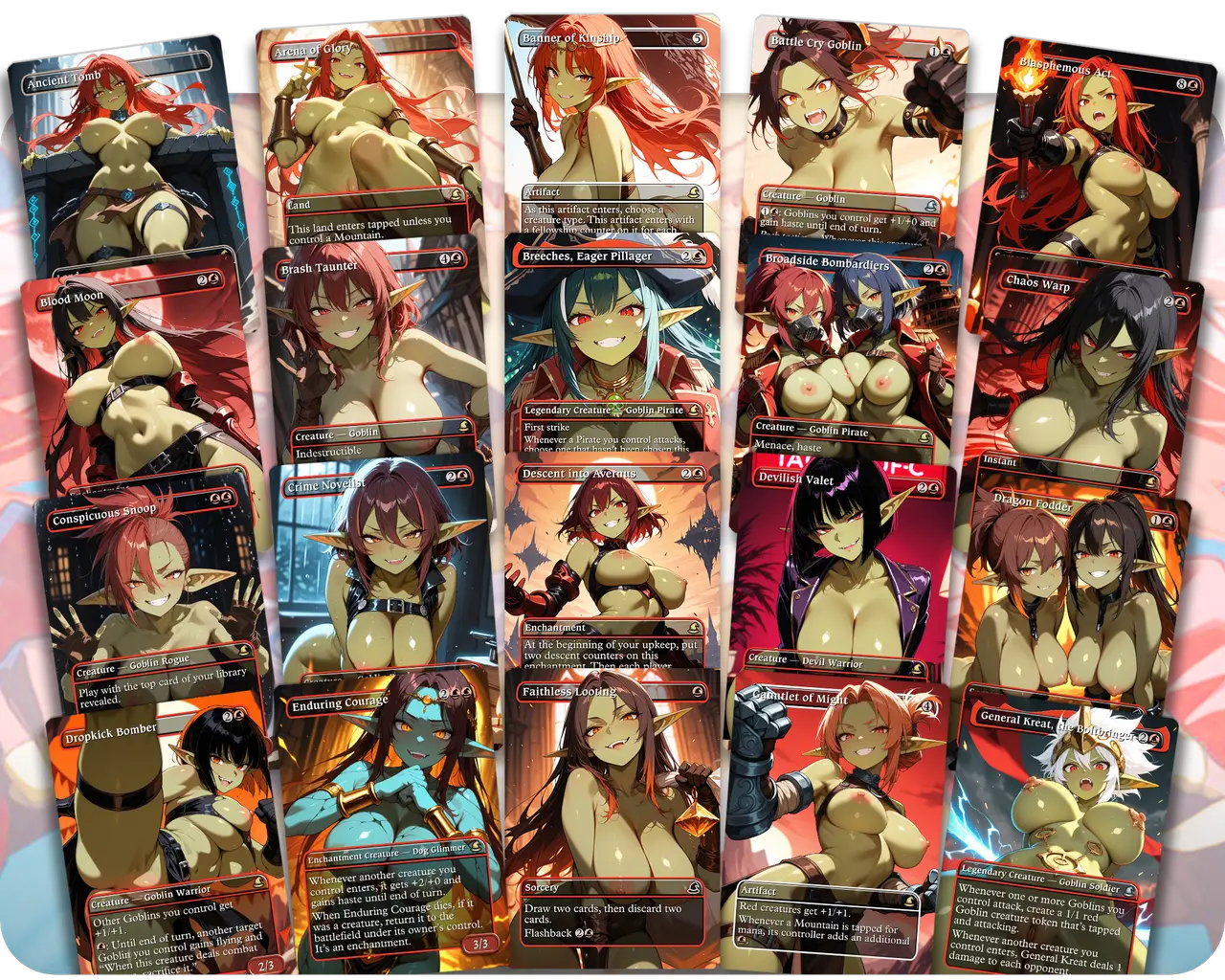 Krenko Goblin Tribal | 18+ NSFW | Goblin Waifus | Commander Deck – ProxyWaifus